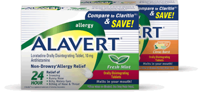 Quick melt allergy pills