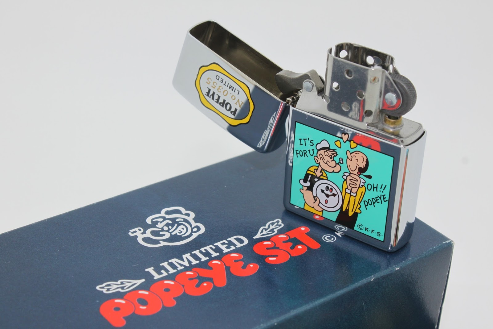 ziq ZIPPO collections: ORIGINAL ZIPPO LIMITED POPEYE SET CODE : 3001