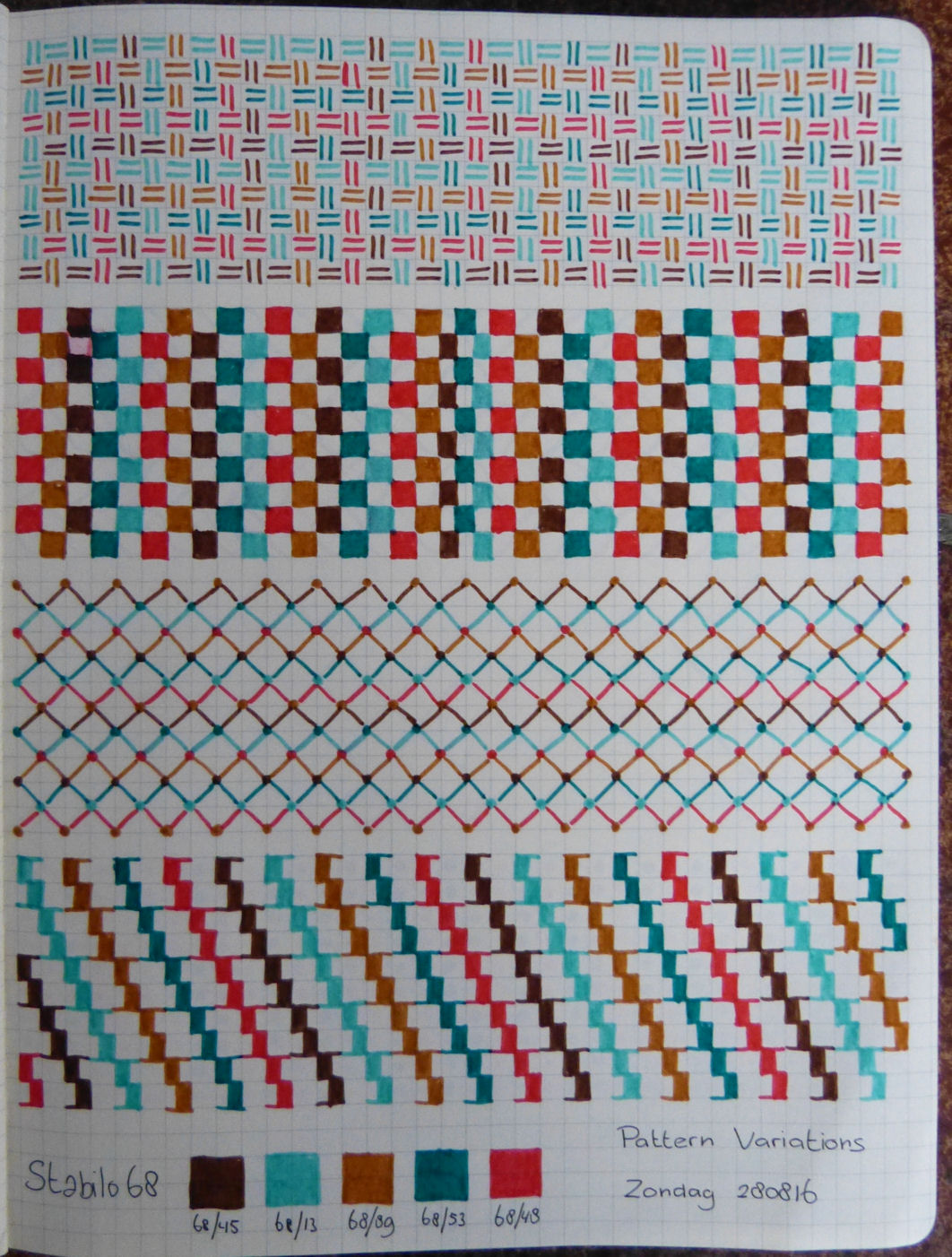 Caatje's Artsy Stuff: Pattern Variations