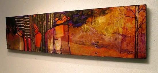 CAROL NELSON FINE ART BLOG: Abstract Mixed Media Painting "Forest ...