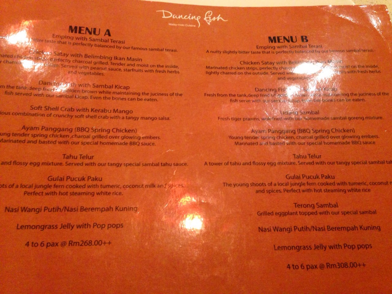 SQUEEZE THE DAY: The Dancing Fish Bangsar