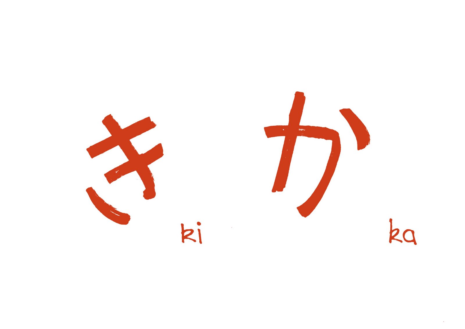 My Sketchblog: Learning Japanese-Hiragana-KI and KA