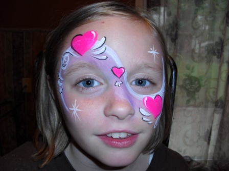 Painting Face Unique: Heart Face Painting