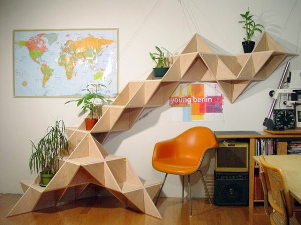 Modular Triangle Shelving Unit | House Share