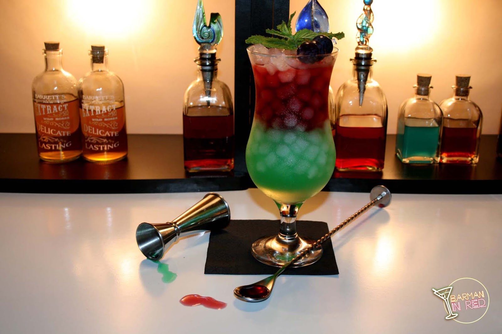 BEBIDAS CON RON: COCTEL ARCOIRIS