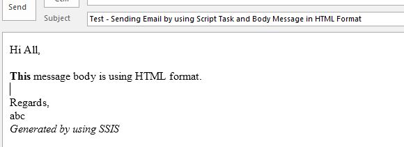 Angel's Home: SSIS - Use Script Task to send Email (HTML Message Body ...
