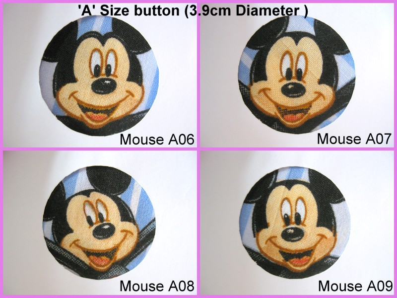 Handmade Hair Clips for all princesses: Mickey Mouse