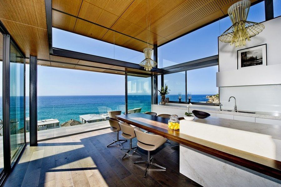 DECORANDO EL HOGAR: 13 Cocinas con vista al mar