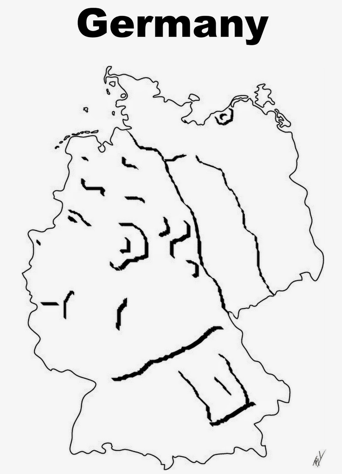 Funny maps: A funny map of Germany