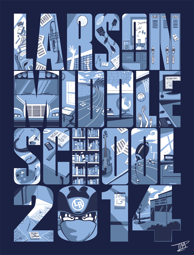 Tim Crecelius Likes to Art: Yearbook Cover