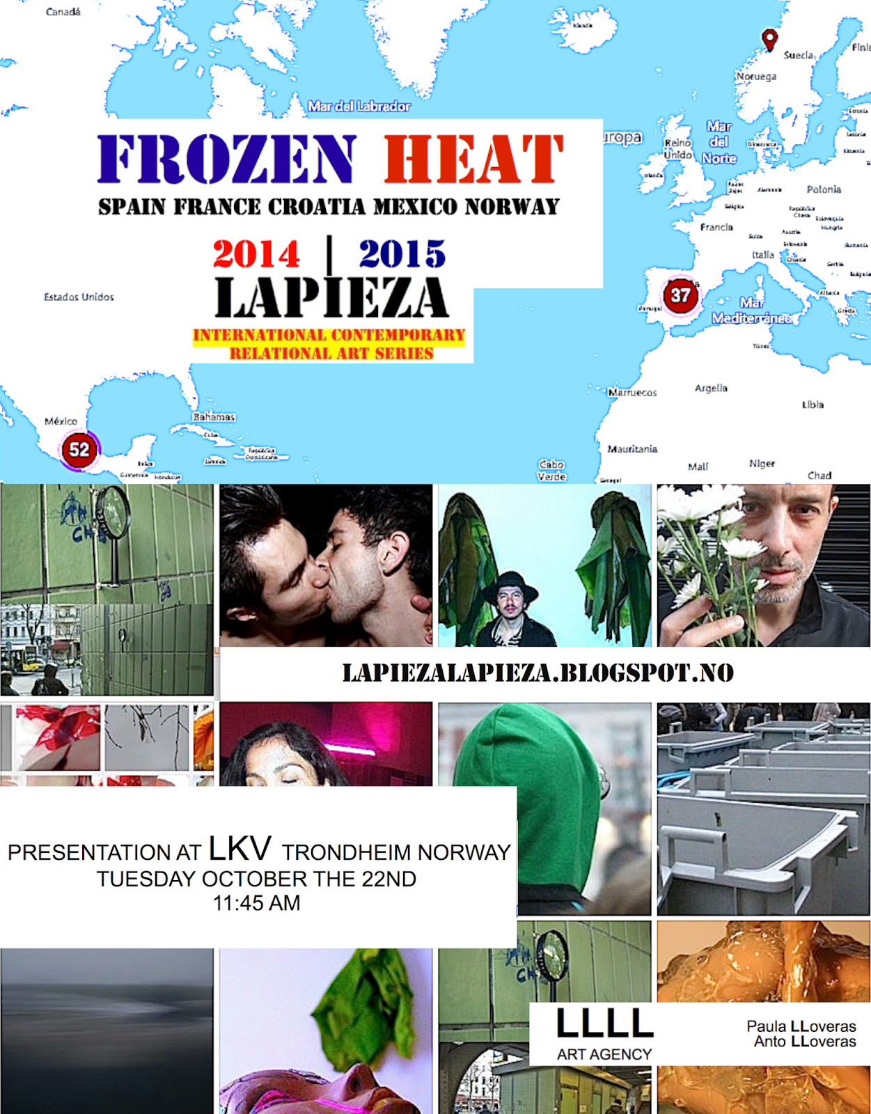PAULA LLOVERAS: FROZEN HEAT 10 online art shows 2014-2015