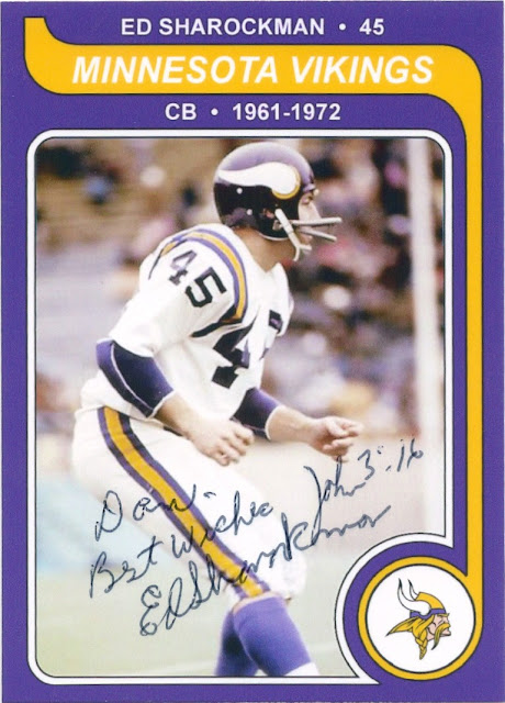 Minnesota Sports Autograph Project: ED SHAROCKMAN