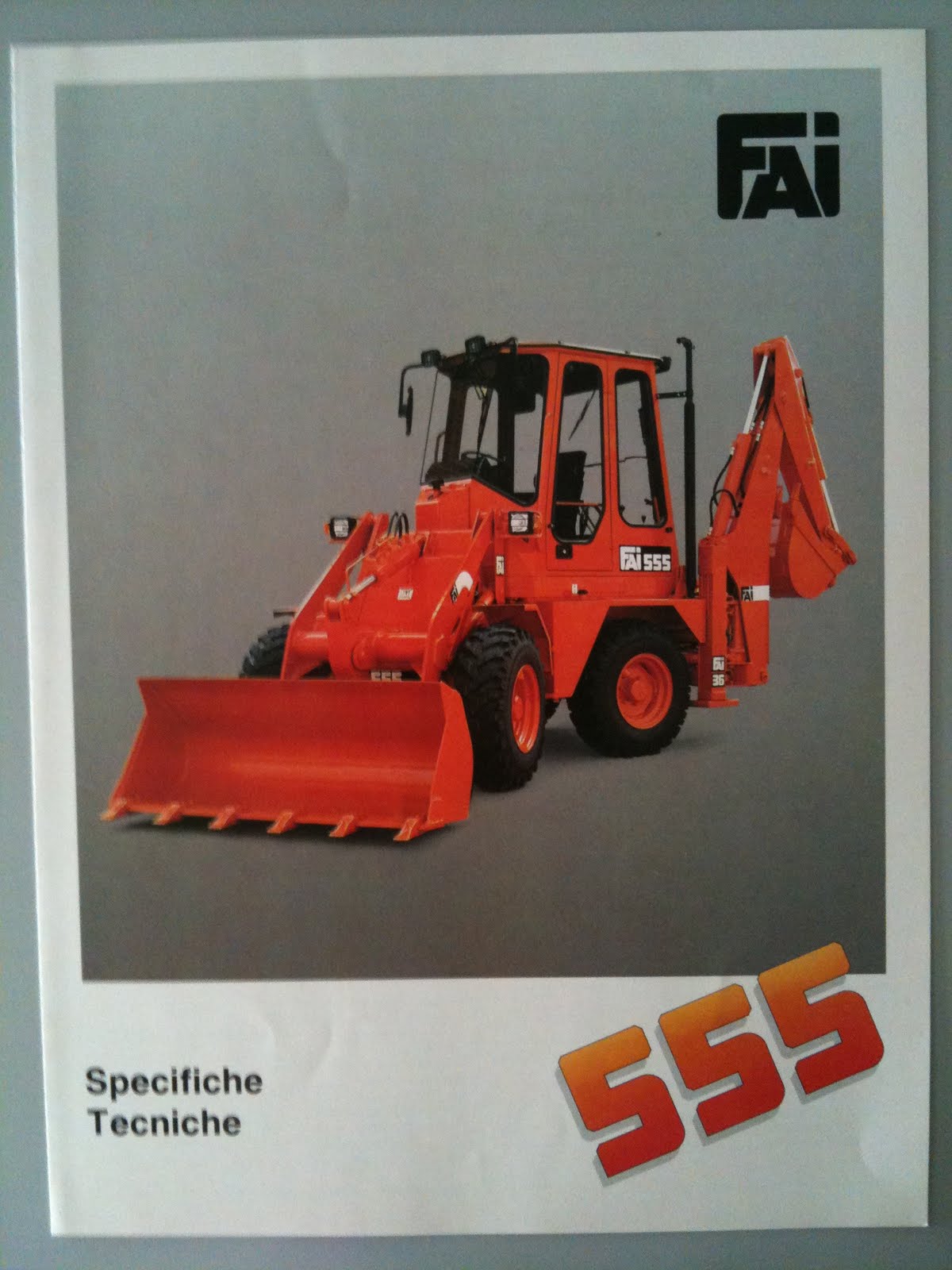Earthmoving Machinery Sales Brochures: FAI Backhoe 555 #614