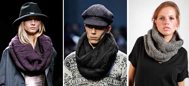 Funky Monkey : Πλεκτά φουλάρια (snoods)... και η τεχνική της πλέξης με ...