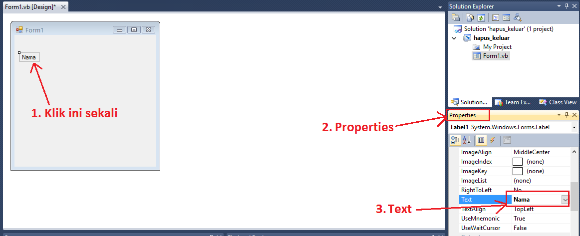 VISUAL BASIC NET PART 3 – TUTORIAL MEMBUAT TOMBOL HAPUS DAN KELUAR ~ JONCODE