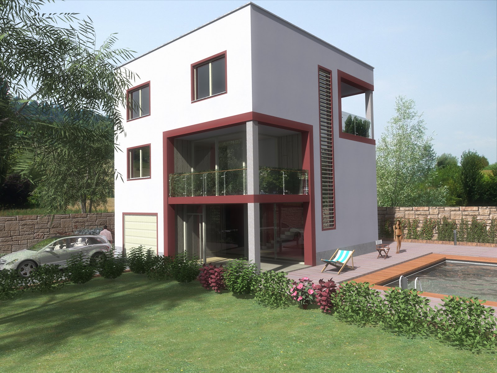 Render Architettonici: CASA CUBO