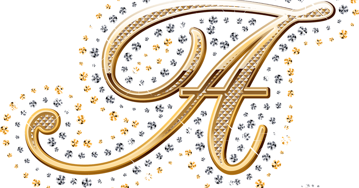 Alfabeto de oro y brillantes. - Oh my Alfabetos!