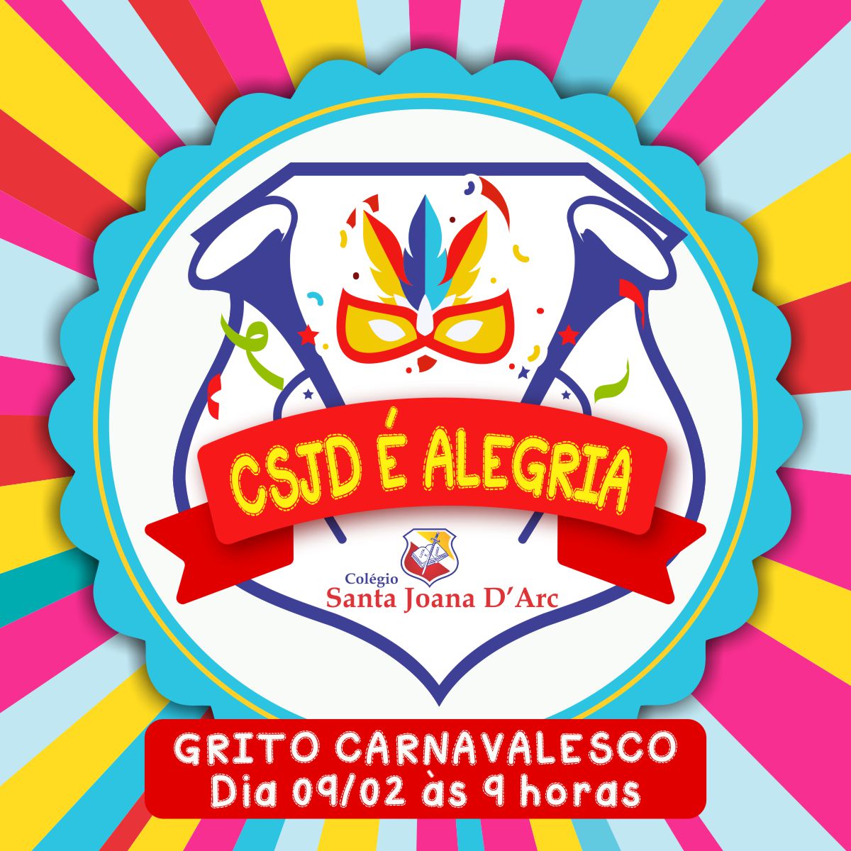 O carnaval no CSJD tem mais alegria! - COLÉGIO SANTA JOANA D'ARC