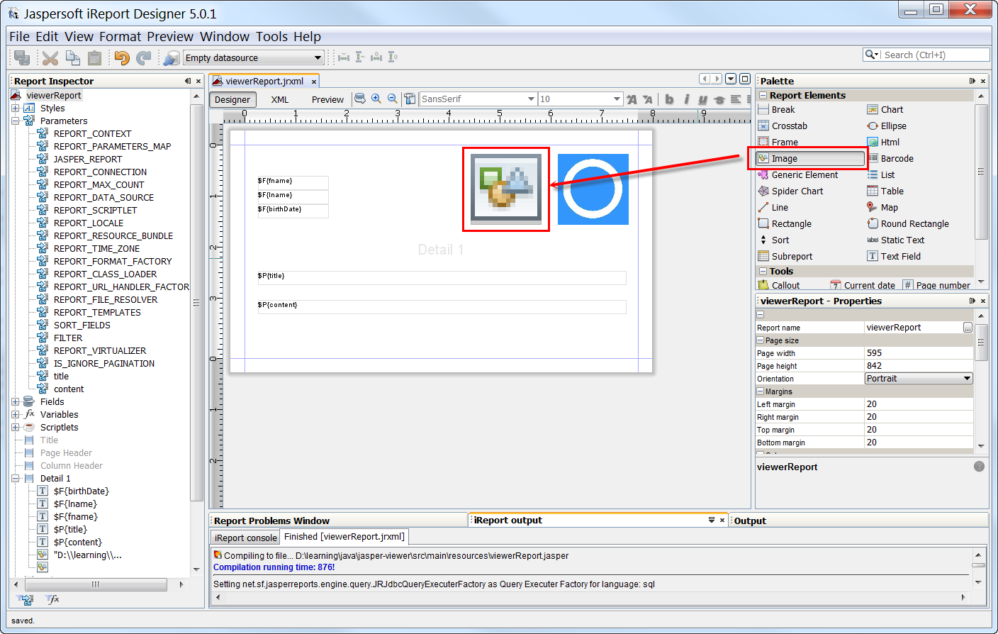Nascent Send Image To Jasper Report Step By Step Java