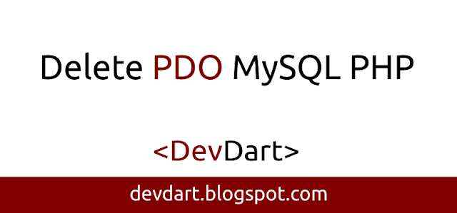 Front-end y back-end: Delete PDO PHP MySQL - Eliminar registros con PDO ... Front-end y back-end: Delete PDO PHP MySQL - Eliminar registros con PDO ...