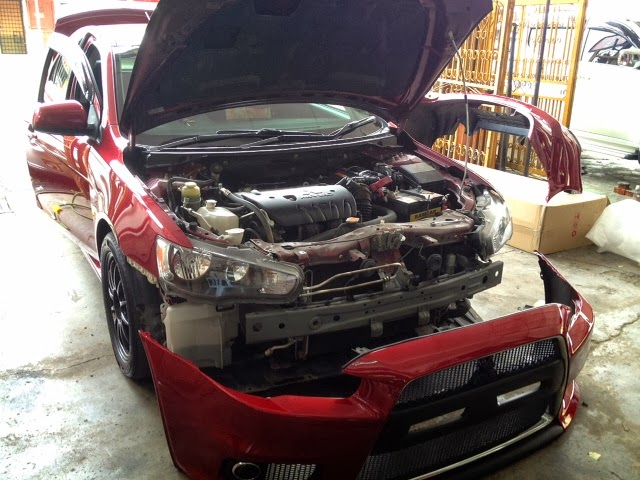 MING HONG MOTORSPORT : PROTON INSPIRA CONVERT TO EVO X BODYKIT （PP）