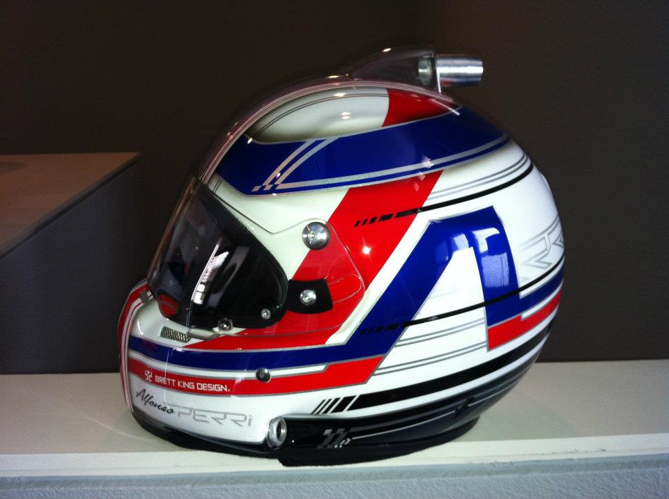 Racing Helmets Garage: Stilo ST4-F A.Perri 2012 by Brett King Design