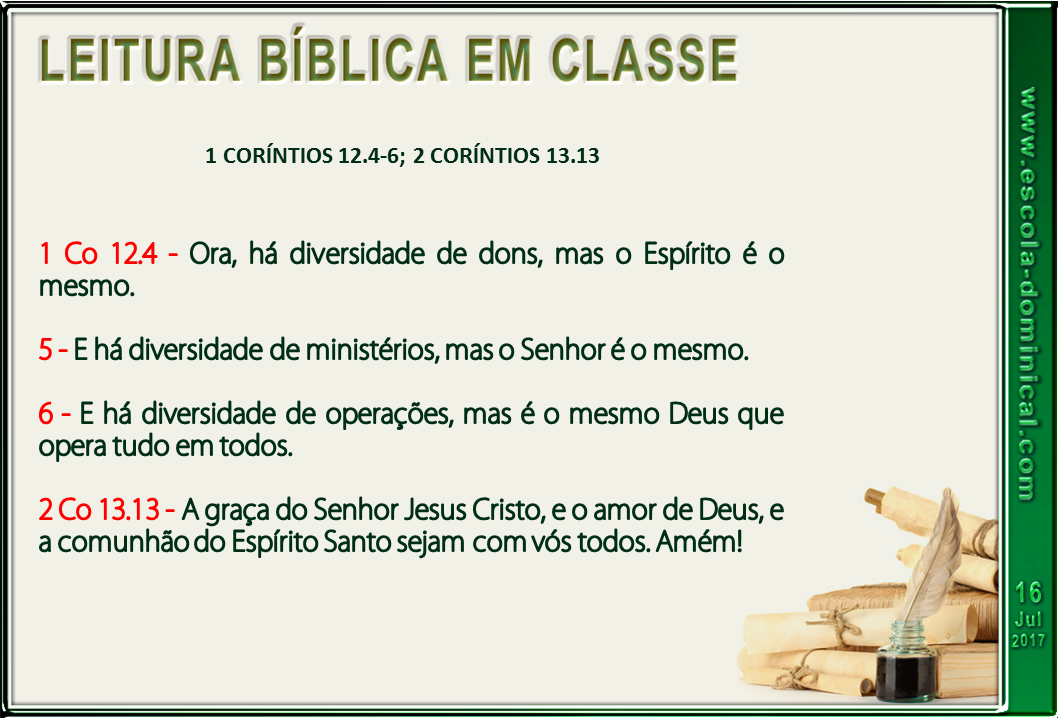 Adalia Helena: Slides: Lição 3 A Santíssima Trindade: um só Deus em ...