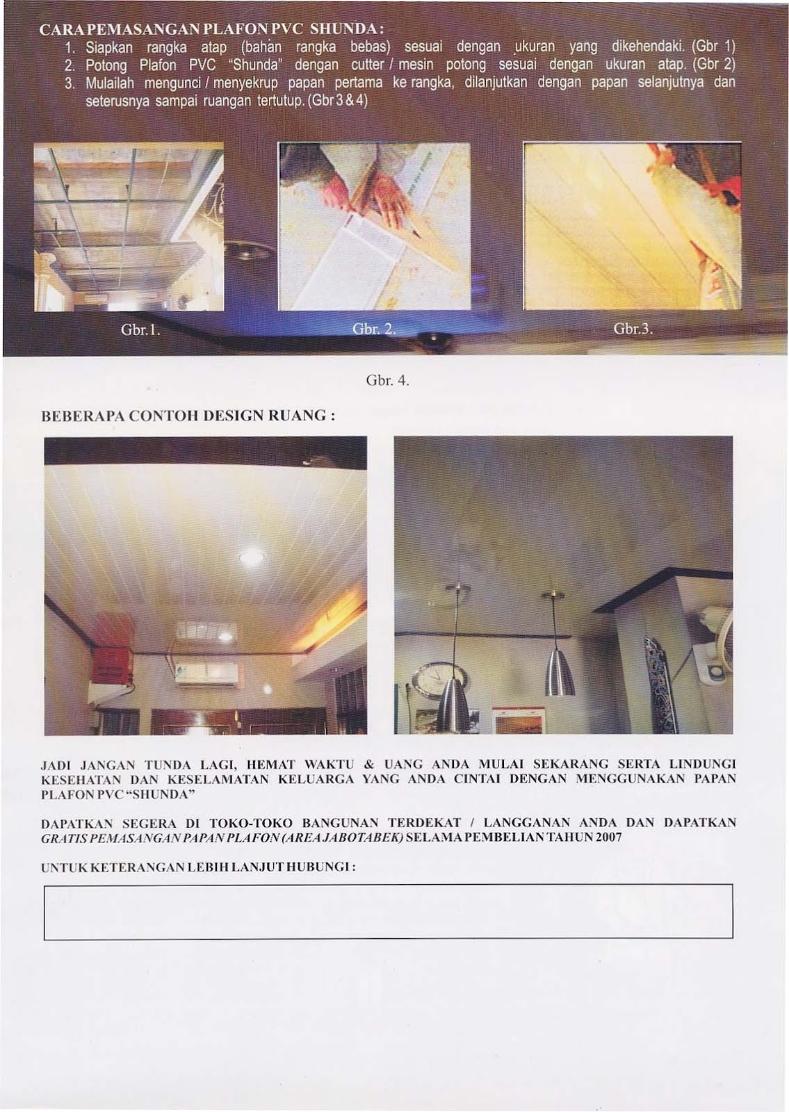 Plafond PVC : SHUNDA - [Suplier-Material] Pemasuk Material Bangunan