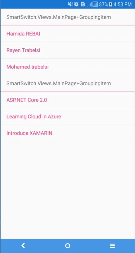 ListView in Xamarin.Forms ~ Learn & share