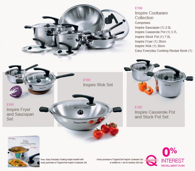 MySarah Tupperware Syndicate: Tupperchef Inspire Cookware
