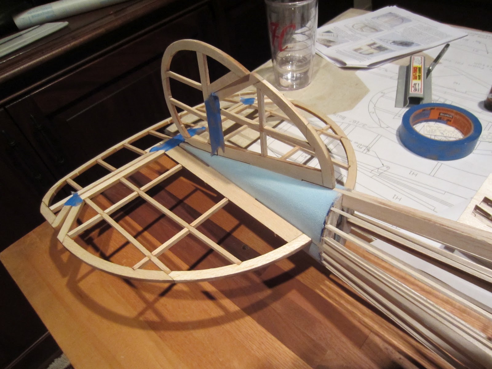 Texas-RC: Fuselage and tail coming together