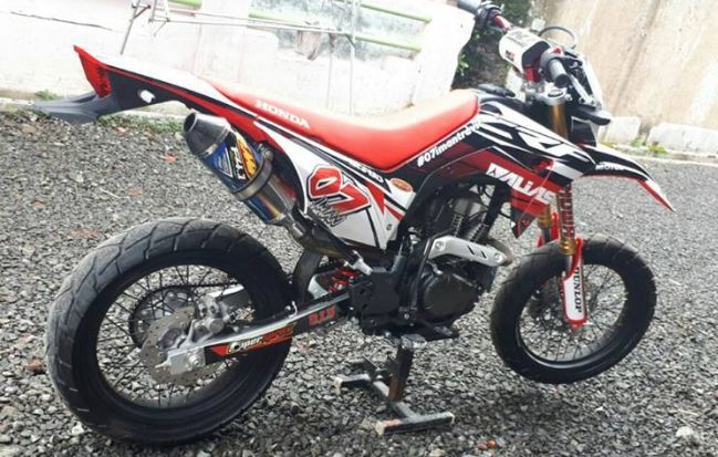 Gambar modifikasi honda CRF 150 L bikin ngiler