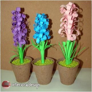 DIY Swirly Paper Flowers - Interior4desigN