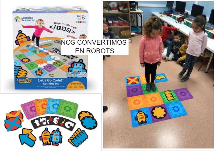 LA CLASE DE MIREN: mis experiencias en el aula: NOS CONVERTIMOS EN ROBOTS CON "LET'S GO CODE"