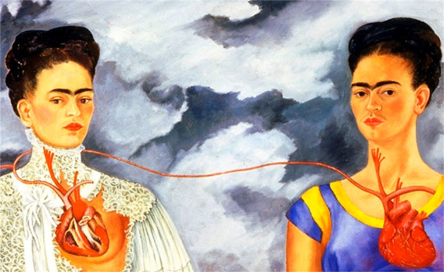 histoire-d-arts: FRIDA KAHLO, Les deux Frida, 1939 et La colonne brisée ...