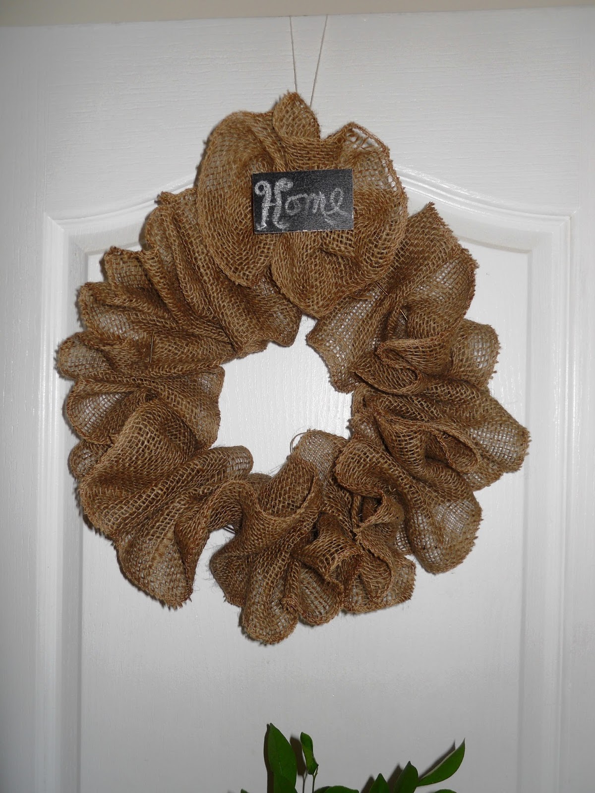 My Cozy Casita: Burlap decoration