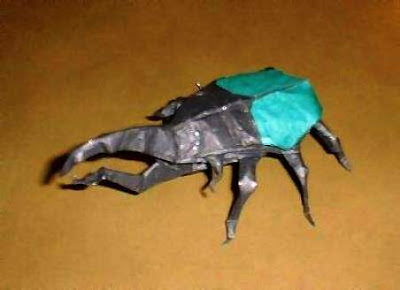 origami paper insect 0005 3D ~ easy art craft ideas