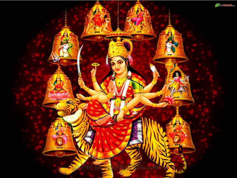 YOGA AND MANTRA THERAPY: Nine forms of Durga... Om Dur Durgaya Namah...