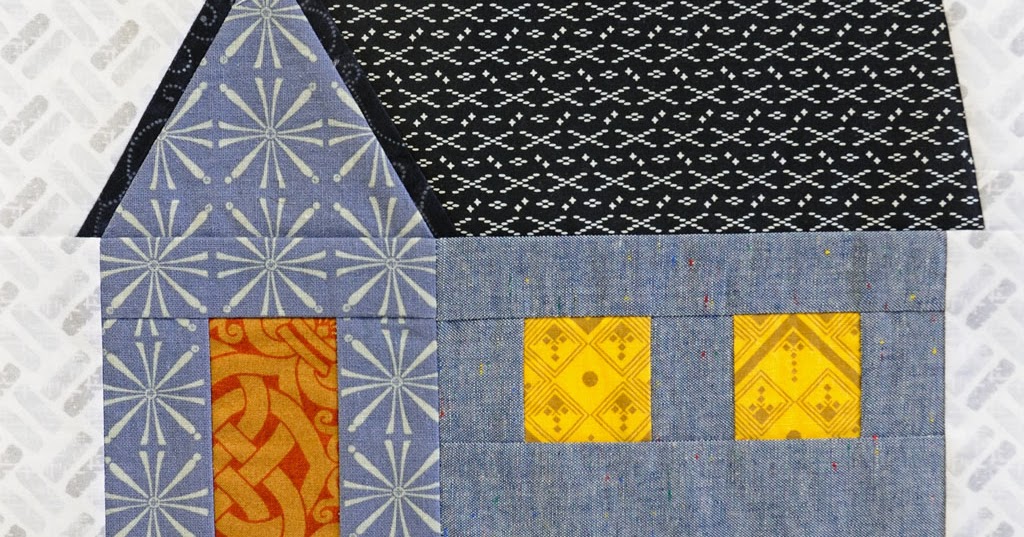 Huntspatch Quilts: Gabled House -- a free paper piecing pattern
