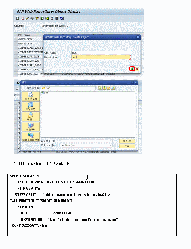 Abap Tip Note Abap Tip Sap Web Repository File Upload Download