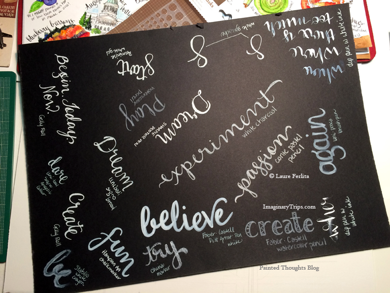 Playing Around With White Pens, Pencils, Markers, and Ink—Comparison ...