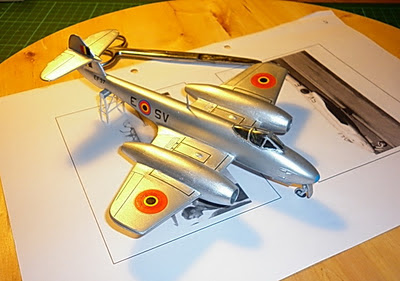 Belgian Wings' Scale Model News: Building the Airfix Meteor "Mk.IV ...