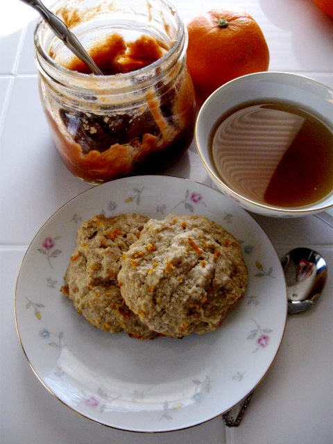 Hope For Healing: Hearty Oat Orange Drop Biscuits + Homemade Spicy Pear ...