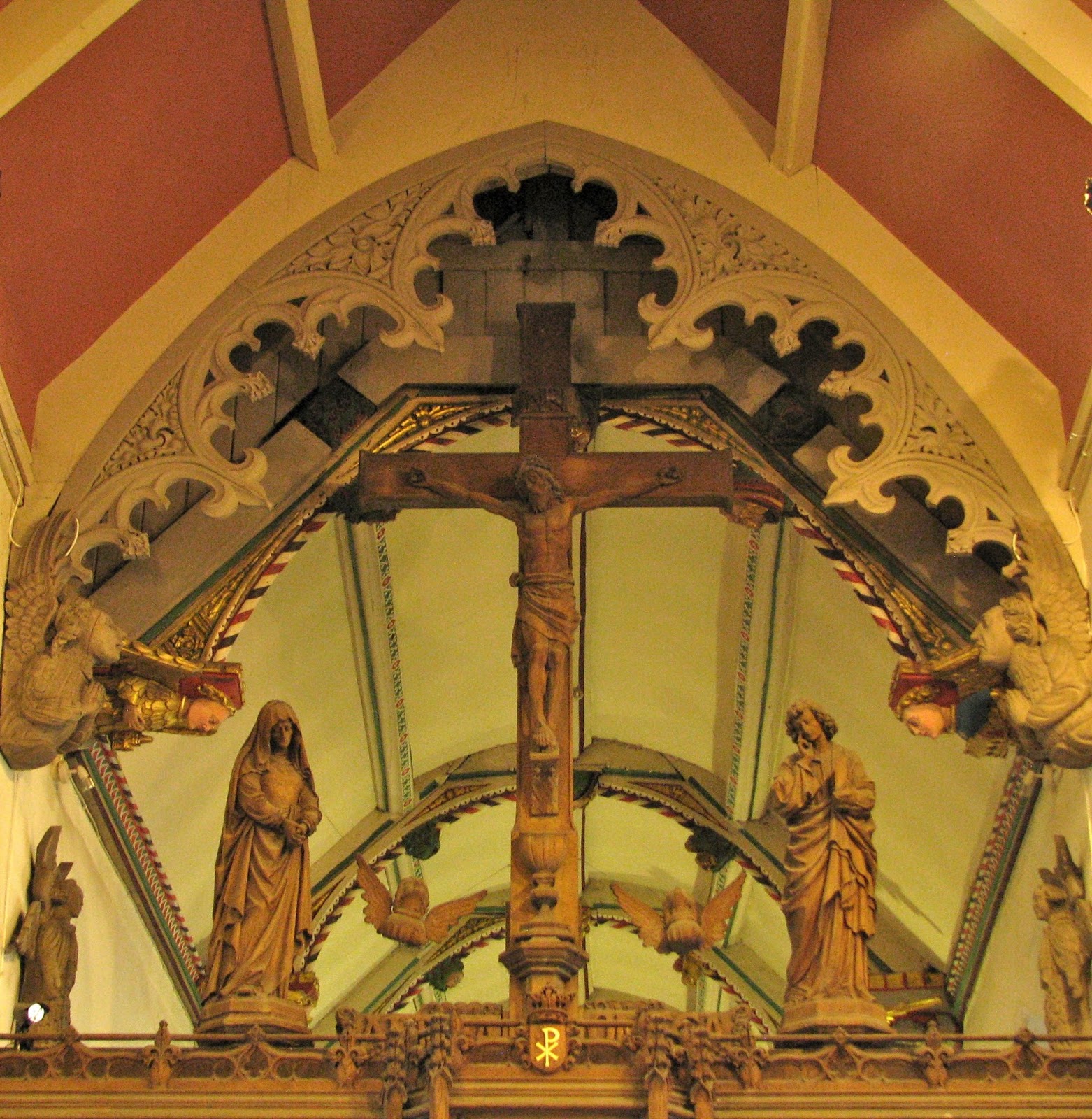 Plantagenet Rose: Hubberholme medieval rood screen