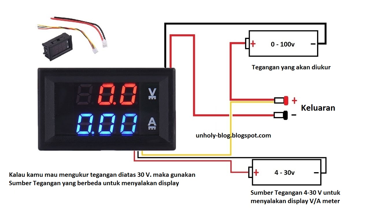 Cara Penggunaan Volt dan Ampere meter Digital - A. Vengeance Site