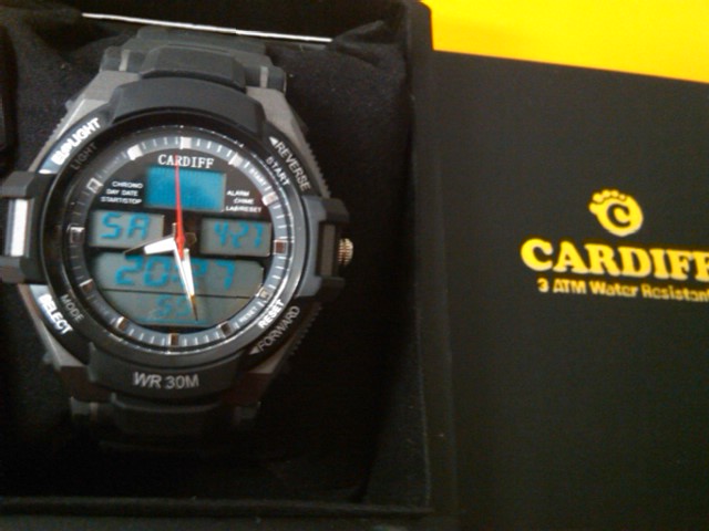 JAM TANGAN CARDIFF WATERPROOF: JAM CARDIFF SPORTY & TRENDY