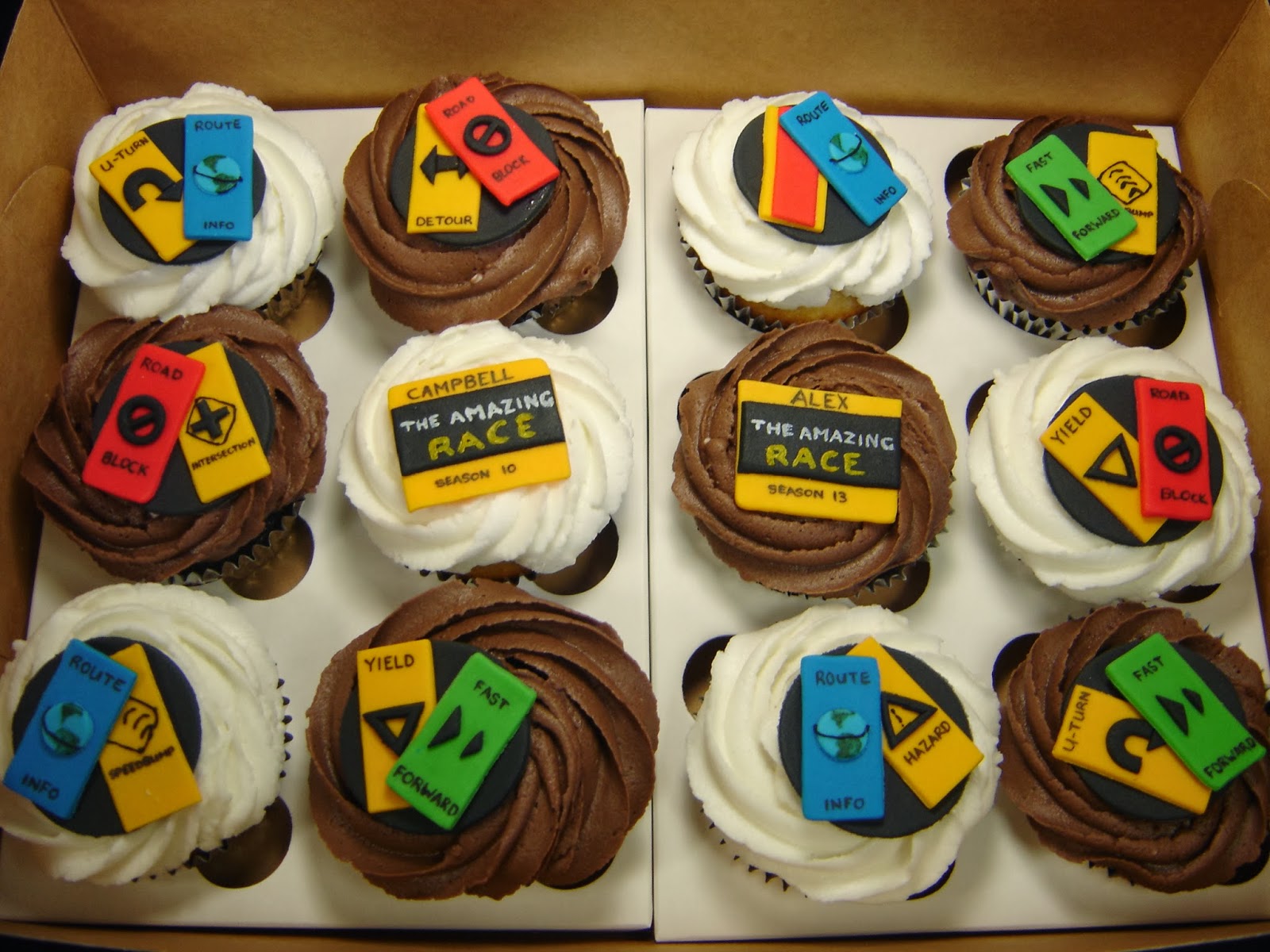 Cake till u drop: Amazing Race Cupcakes
