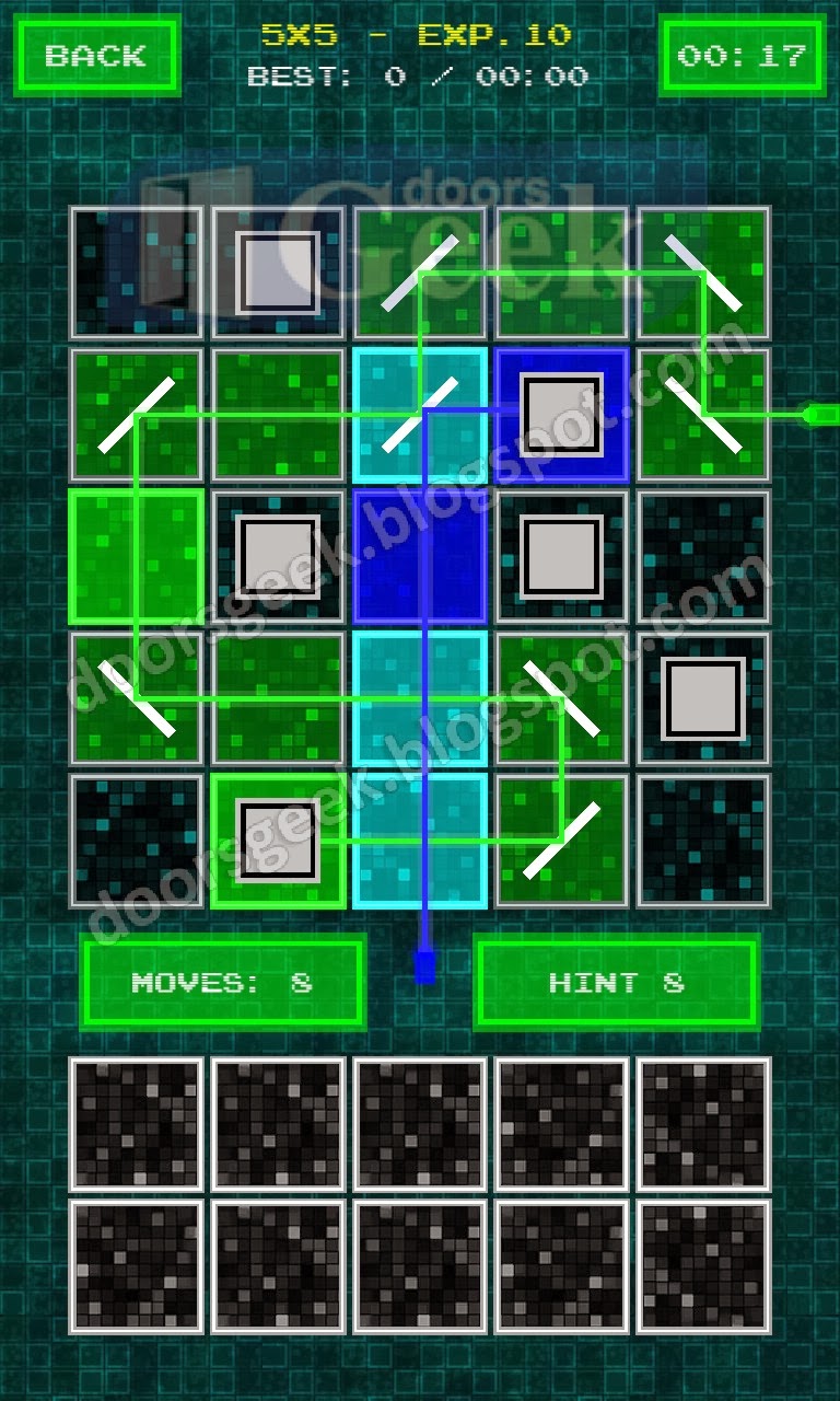Laser Puzzle Free [Yellow 5x5] Level 10 ~ Doors Geek