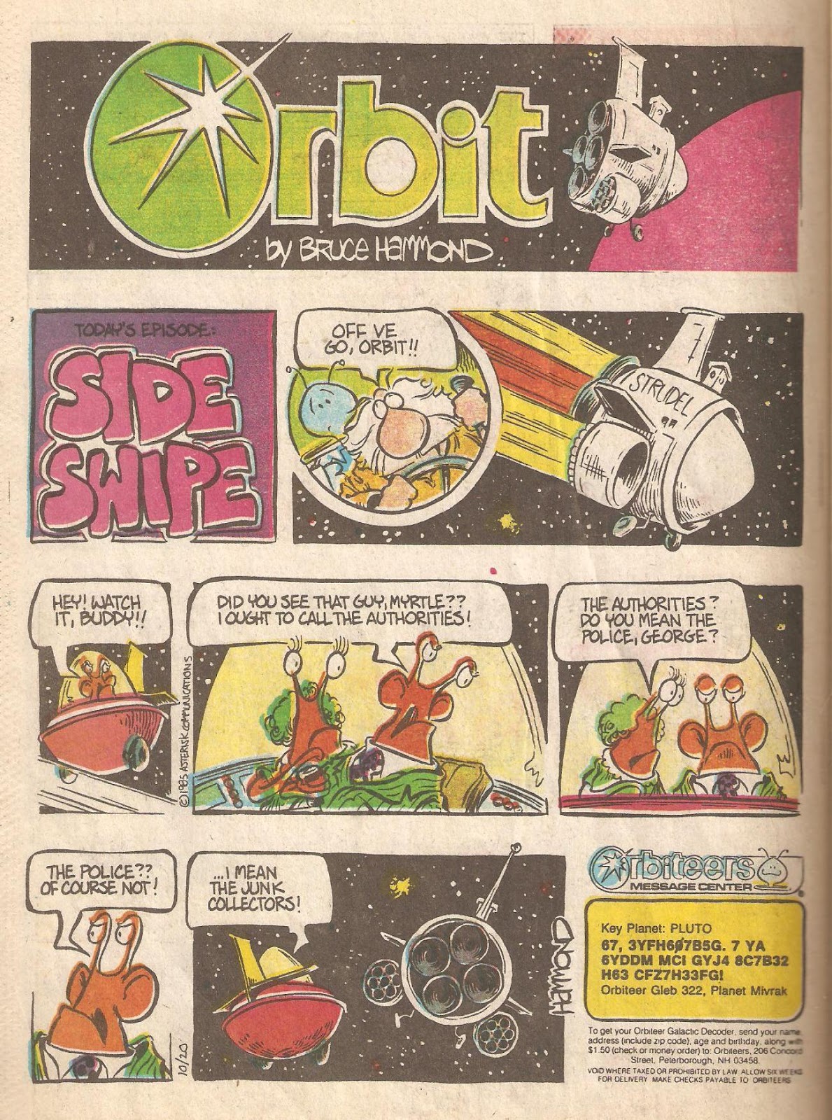 Sunday Comics Debt: Return to Orbit