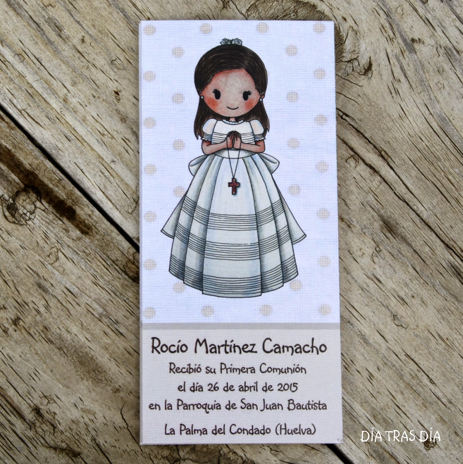 DÍA TRAS DÍA: RECORDATORIOS DE PRIMERA COMUNIÓN